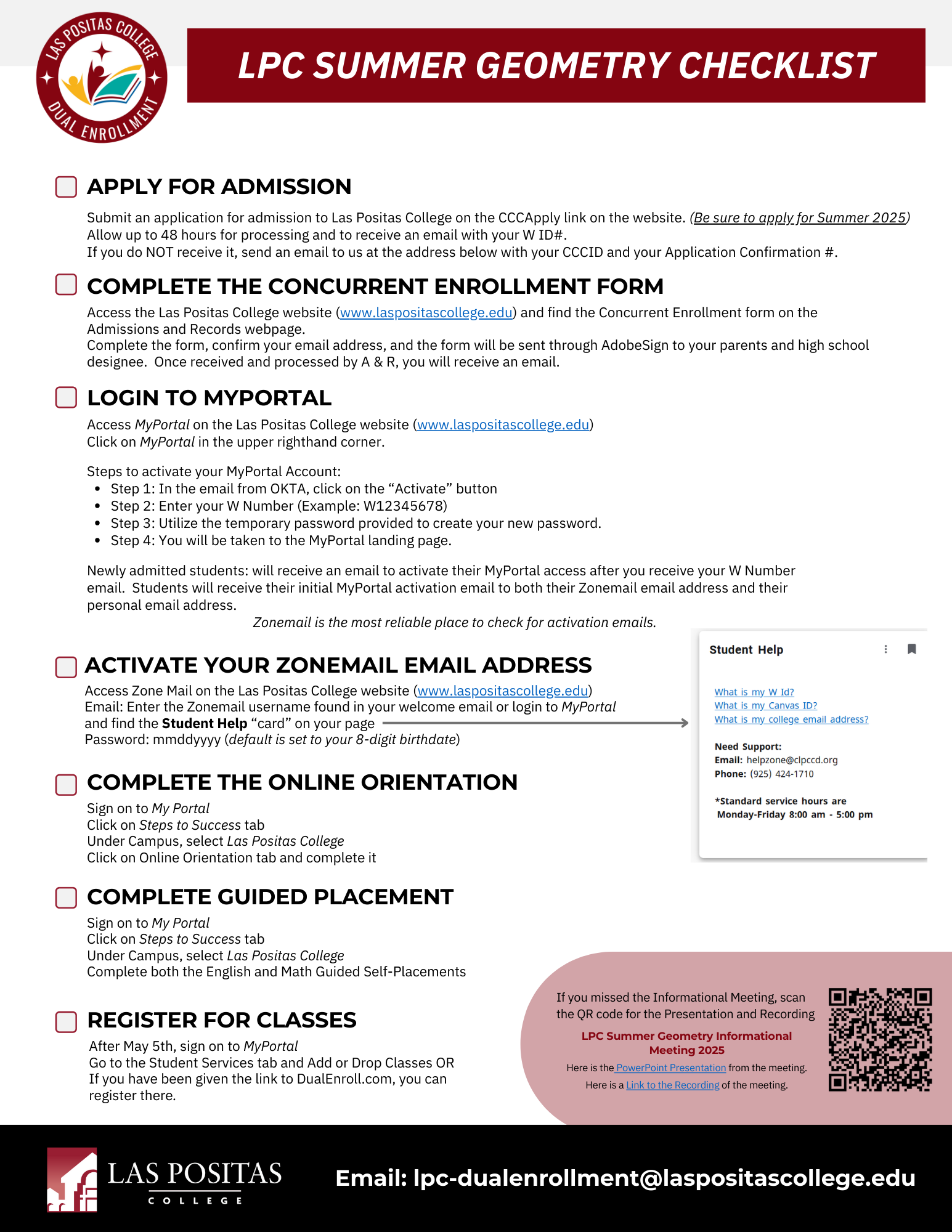 LPC: Summer Geometry (NMAT 256)